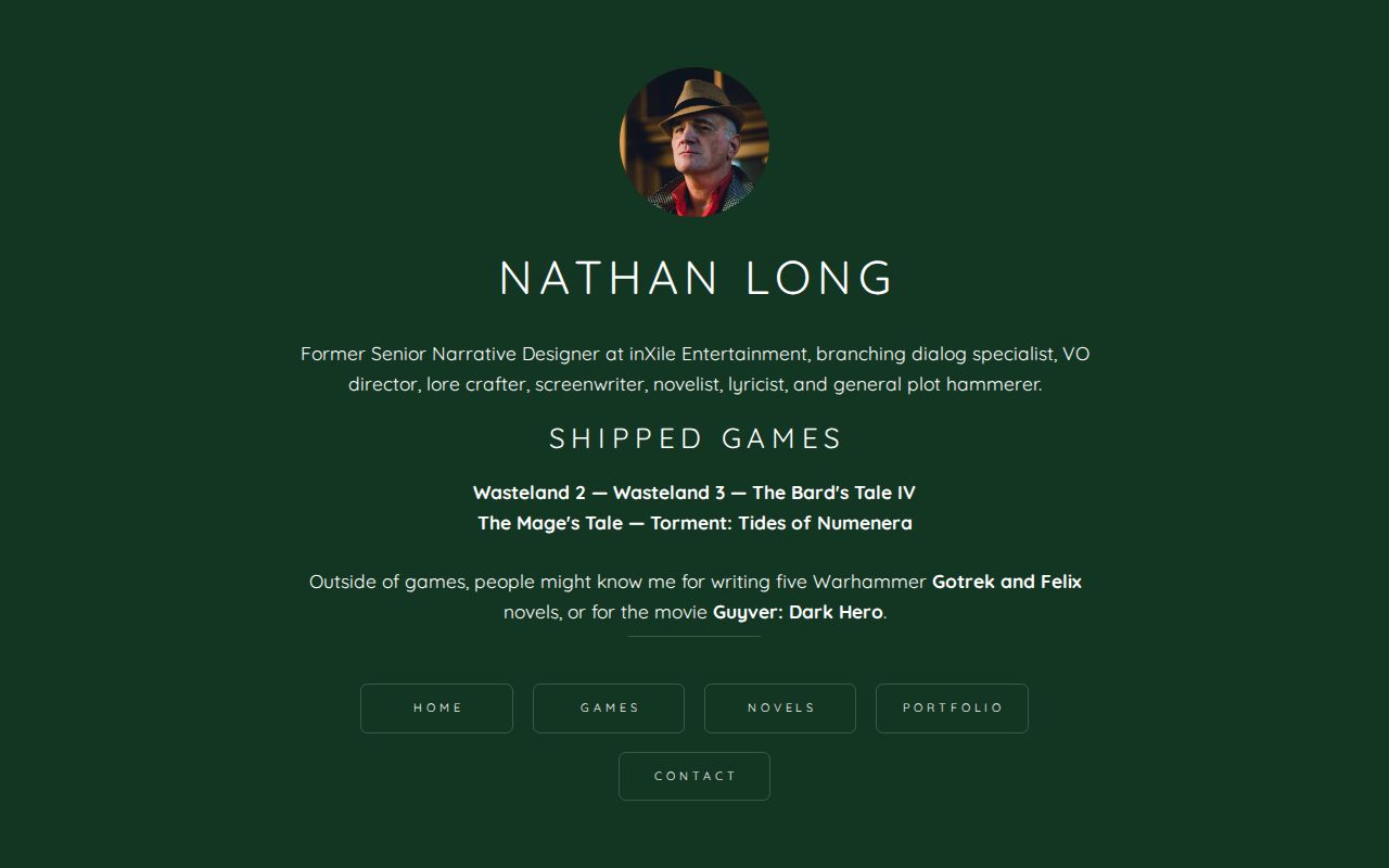 Nathan Long: Writer
